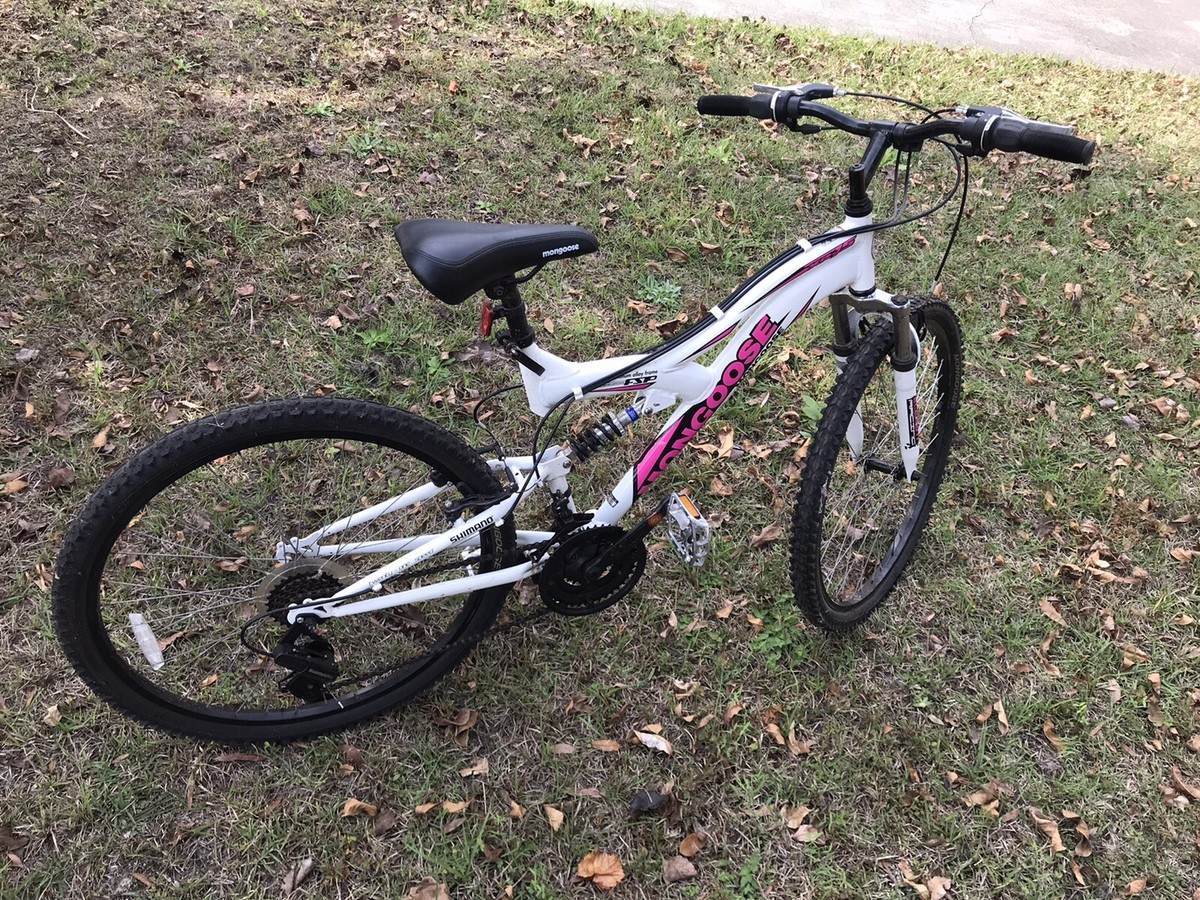 Pink And White Bmx Mongoose