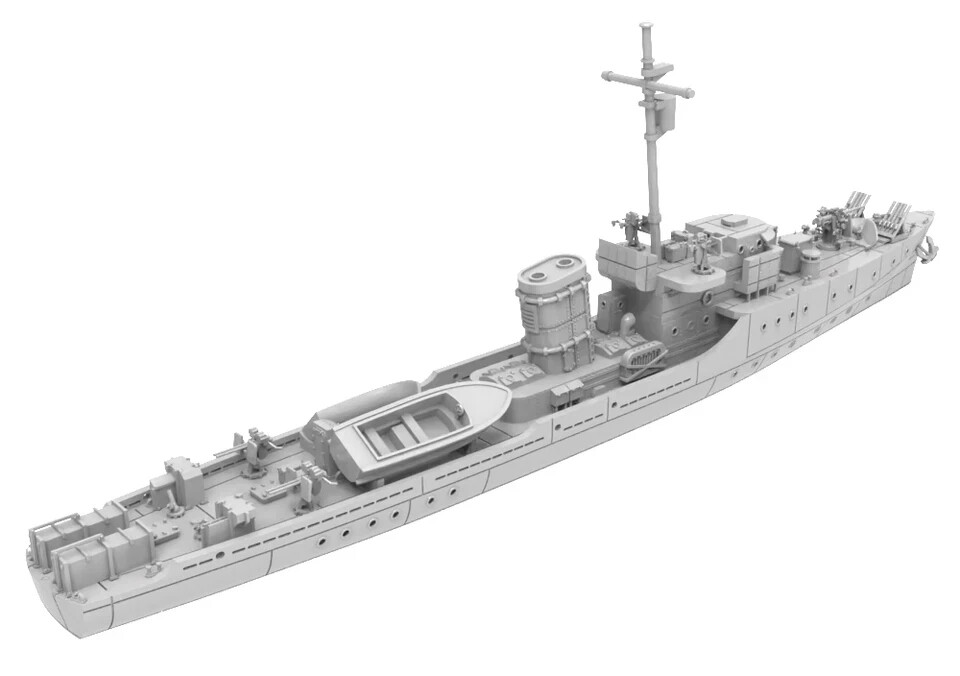 RHWS004 1/700 Military Model USN Experimental Submarine Chaser PC-451 ...