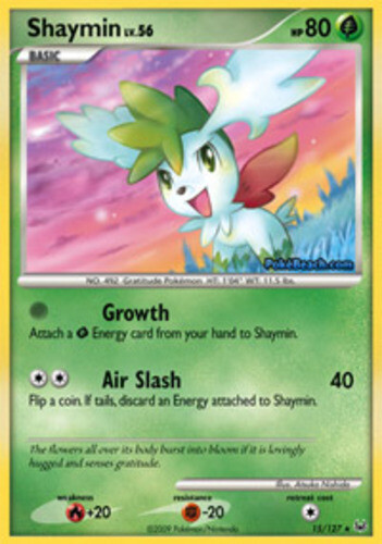 1x Shaymin - 15/127 - Holo Rare Moderately Played Pokemon Platinum | eBay