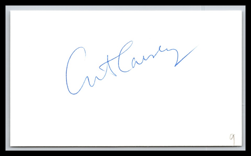 Art Carney - Actor - 3x5 Card - Singed - Autograph (q) | eBay