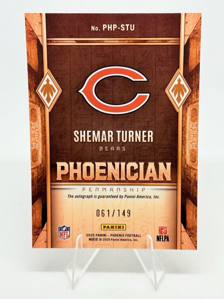 2025 Panini Phoenix Phoenician Penmanship Winter Shemar Turner SSP Auto ...