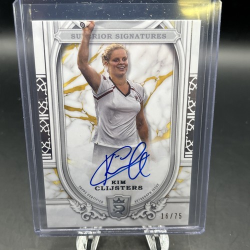 2024 TOPPS ROYALTY TENNIS KIM CLIJSTERS SUPERIOR SIGNATURES ON CARD ...