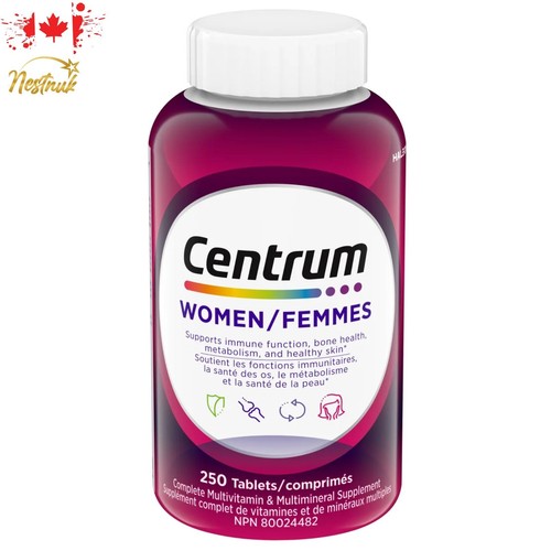 Centrum Complete Multivitamin & Mineral Supplement for Women – 250 ...
