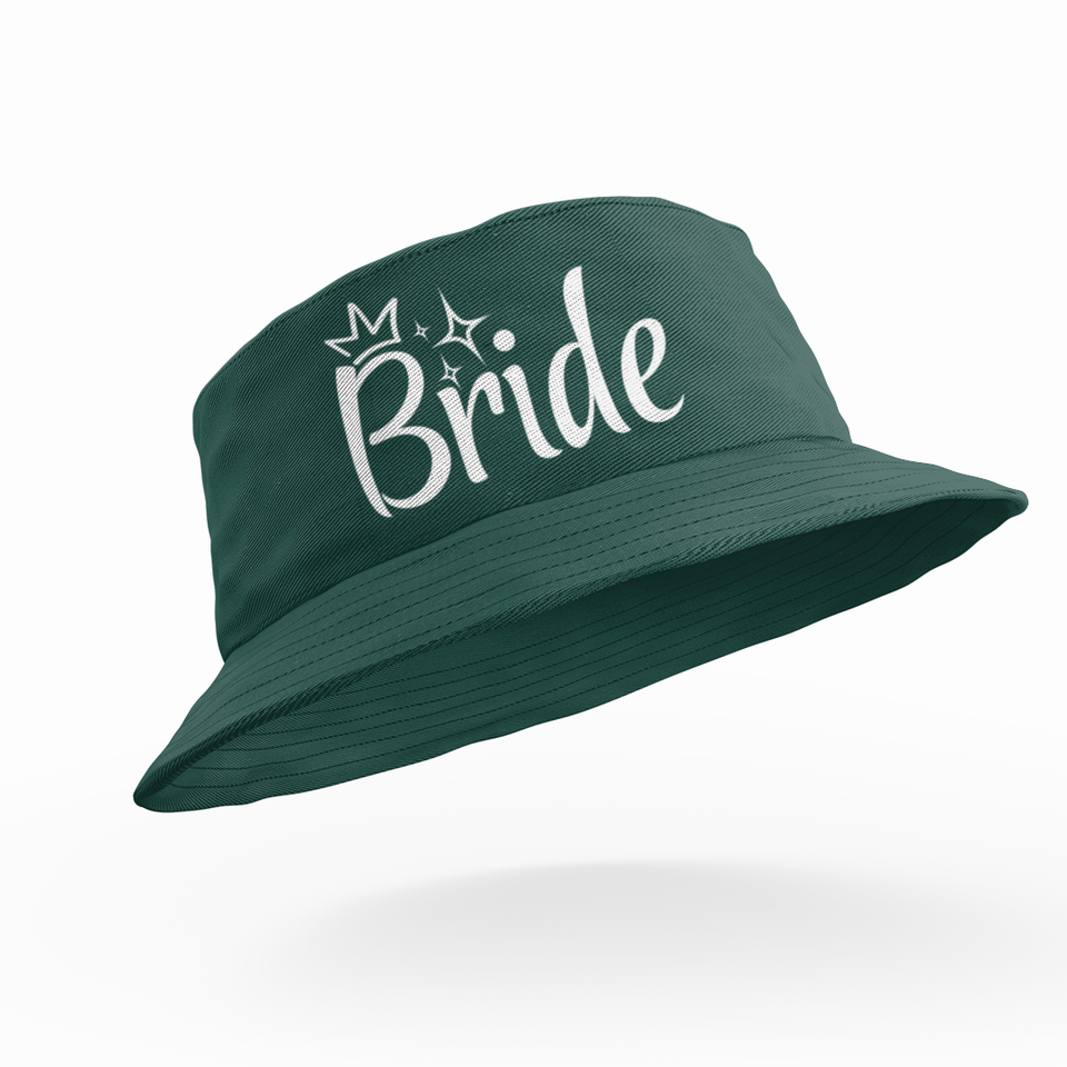 Bride And Bride Squad Bucket Hats Hen Party Wedding Headwear Gift ...