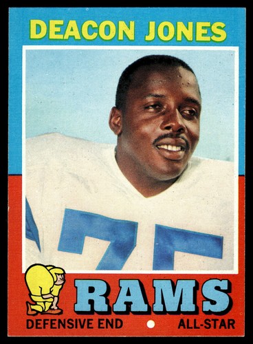1971 Topps FOOTBALL Deacon Jones #209 HOF LA Rams HIGH GRADE BEAUTY | eBay