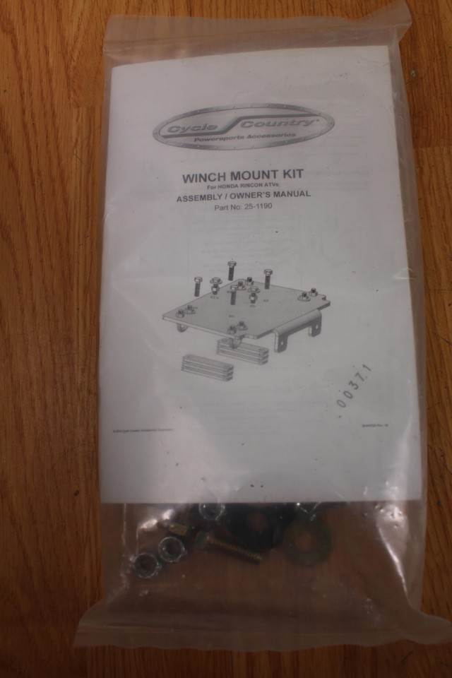 2003-05 HONDA RINCON Cycle Country Winch Mount 25-1190 | eBay