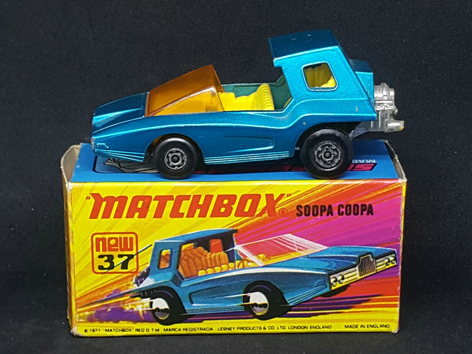 Matchbox Superfast MB37-B1: Soopa Coopa (Blue) with Type I Box | eBay ...