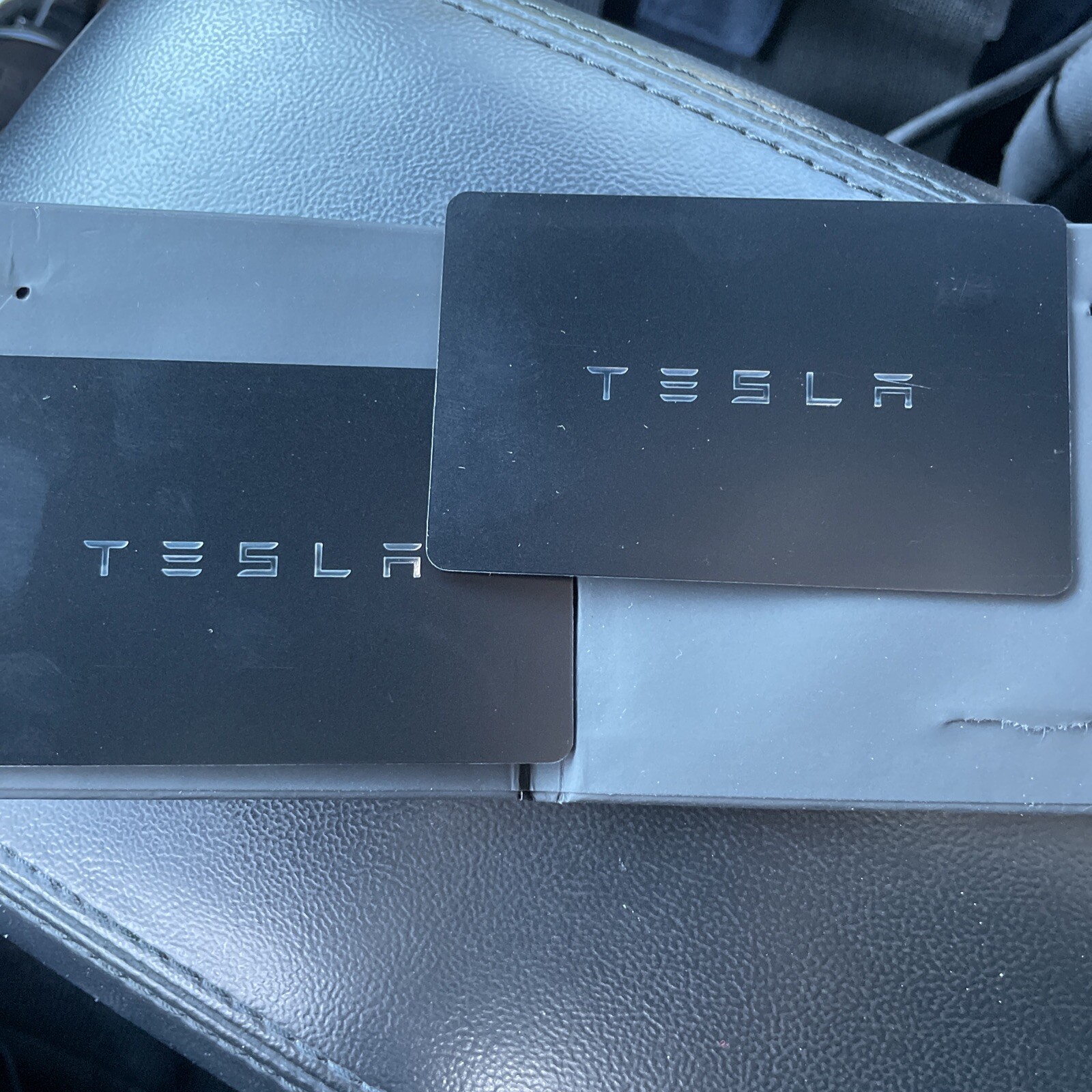 2 TESLA IGNITION LOCK & SMART KEY OPEN CARDS 1131087-00-H | eBay