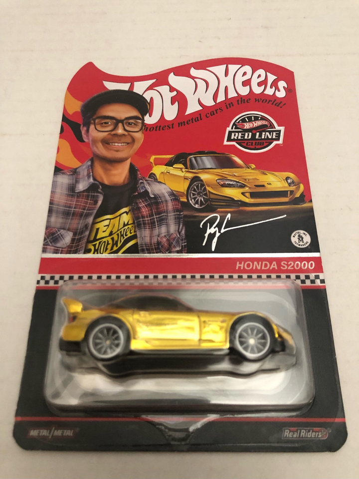 2022 Hot Wheels Red Line Club RLC Exclusive Honda S2000, Gold, Ryu ...