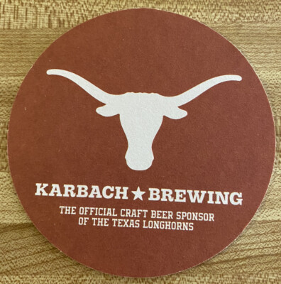 Karbach Brewing Texas Longhorns Beer Coaster | eBay