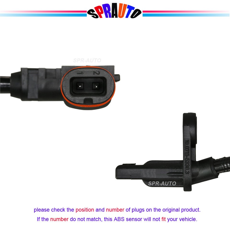 2 ABS Speed Sensor Front Left & Right For MERCEDES-BENZ C63 AMG GLK250 ...