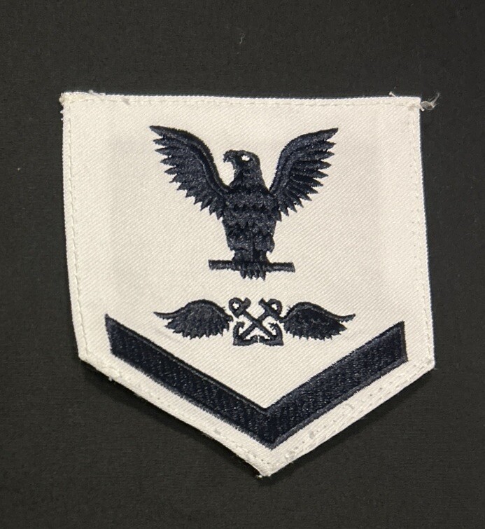US Navy PO3/E4 Rate Aviation Boatswain’s Mate White Petty Officer 3 ...
