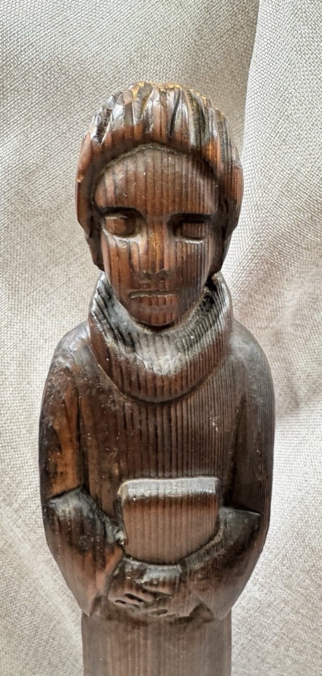 Vintage Mid Century Wood Carved Spanish Colonial Santos Saint 14” Tall ...