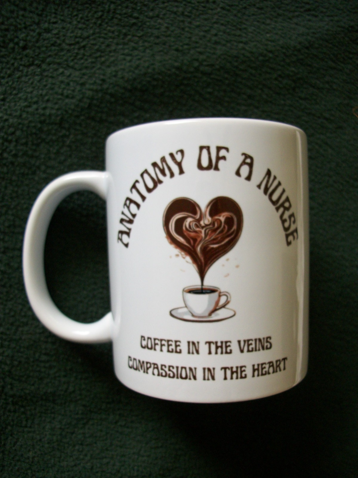 Nurse Coffee Mug Cup Anatomy of a Nurse 11 oz nursing student NP RN CNA ...