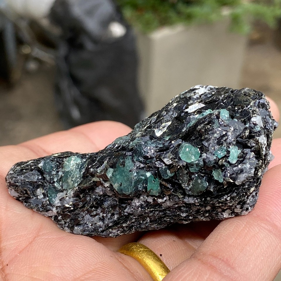 375ct Raw Emerald Natural Gemstone Blue-Green Crystal Rough Specimen ...