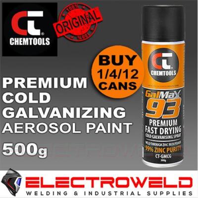 CHEMTOOLS GalMax 93 Cold Galvanizing Spray Paint Metal Primer Zinc Rust ...