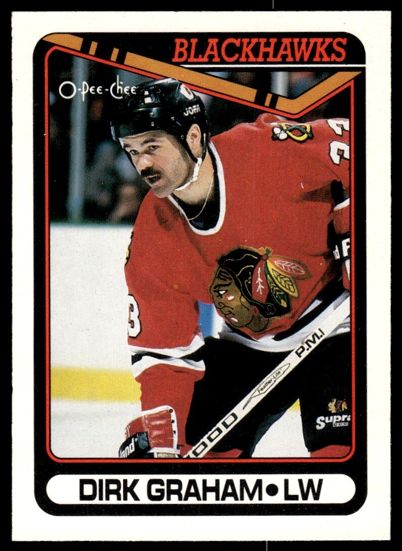 1990-91 O-Pee-Chee Dirk Graham Chicago Blackhawks #179 | eBay