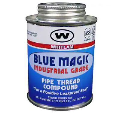 WHITLAM, S95710, BLUE MAGIC 8 FL OZ INDUSTRIAL GRADE PIPE THREAD ...
