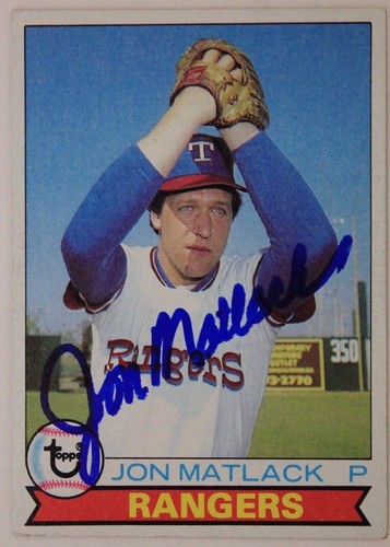 JON MATLACK Rangers Autograph 1979 Topps # 315 Signed Card 16F | eBay