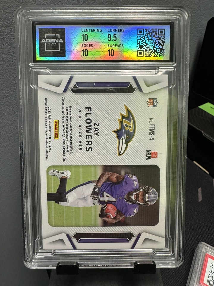 2023 Certified Freshman Fabric Zay Flowers RPA /199 #FFMS-4 Gem Mint 10 ...