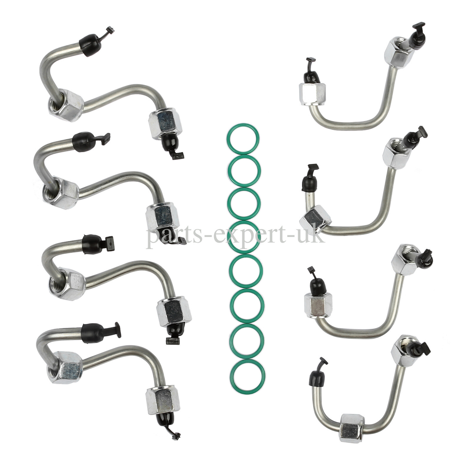 8PCS Fuel Injector Oring Line+Seal Install Kit for Ford 8C3Z9229A ...