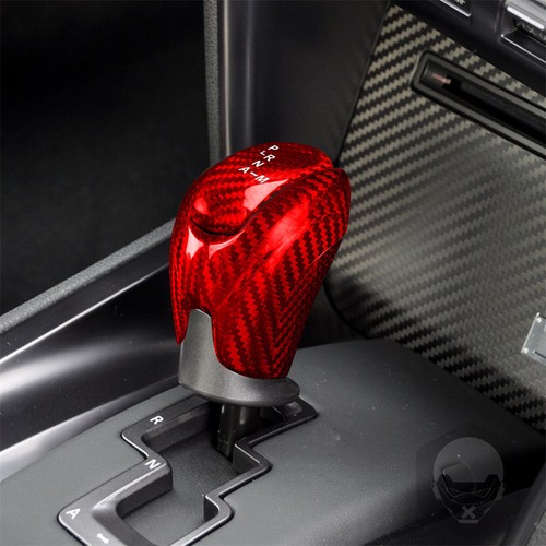 4Pcs Carbon Fiber Gear Shift Head Knob Cover Set For NISSAN GTR R35 08 ...