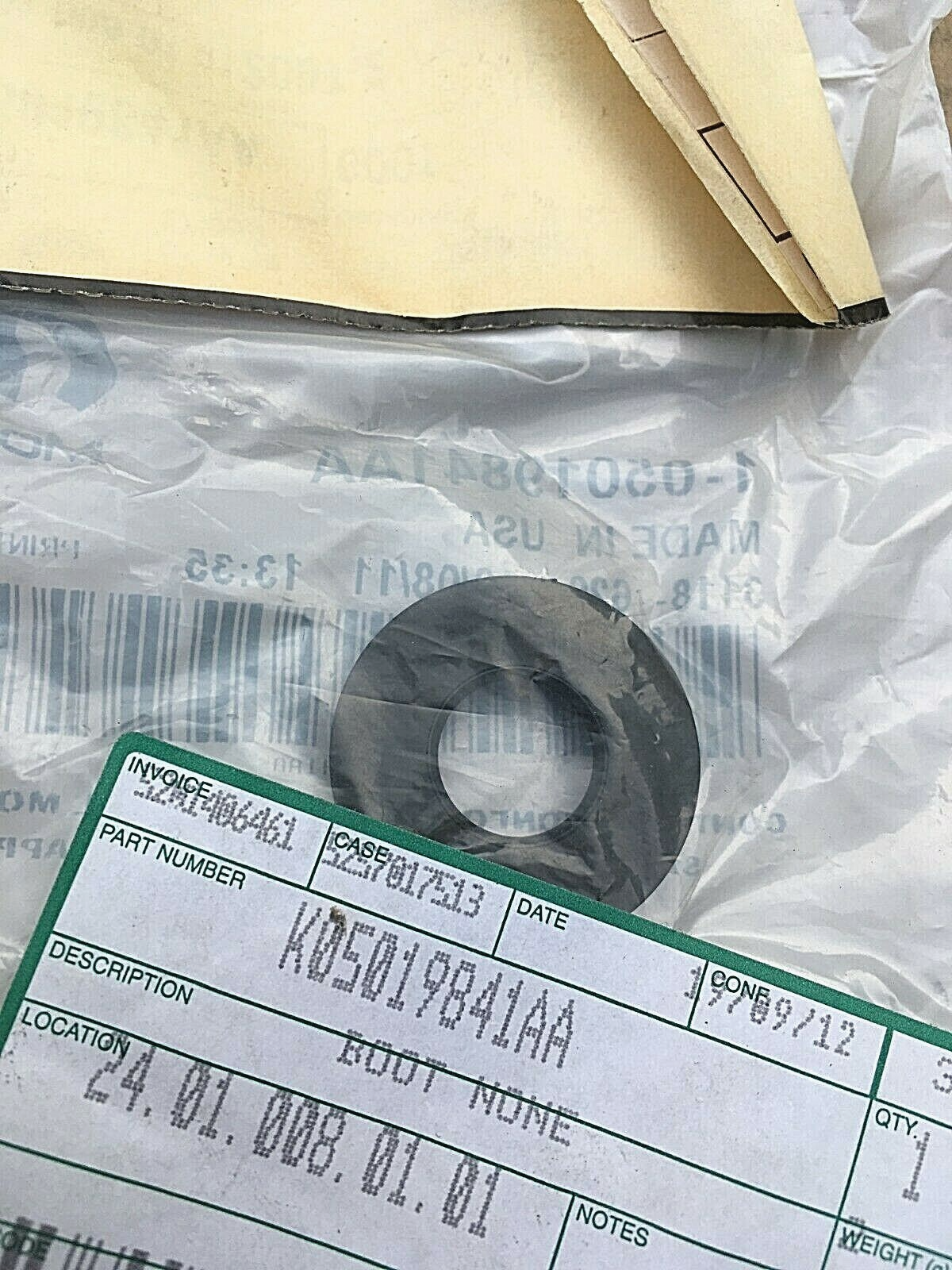 CHRYSLER JEEP Clutch Release Fork Seal - 05019841AA **Genuine New Mopar ...