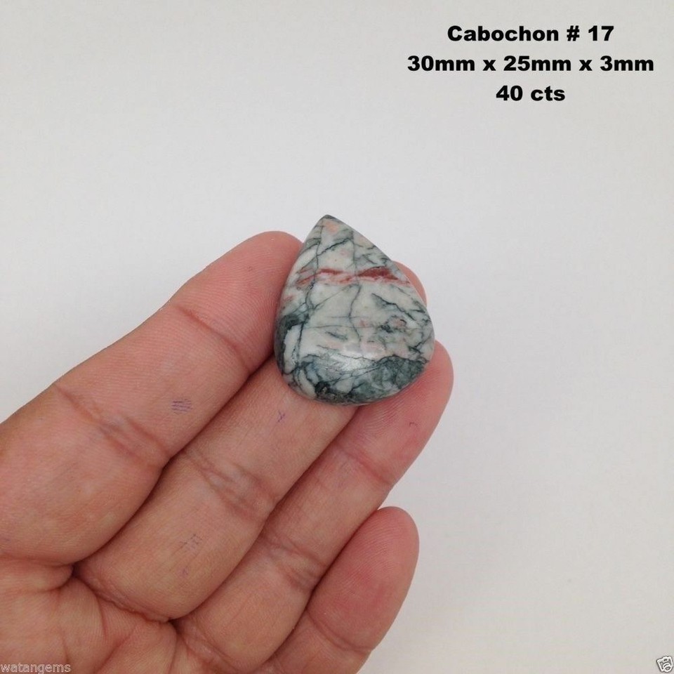 Various Oval, Tear Drop, Square cabochon CAB flatback semi-precious ...