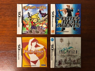 Nintendo DS Instruction Manual Booklets USA (See Options) | eBay