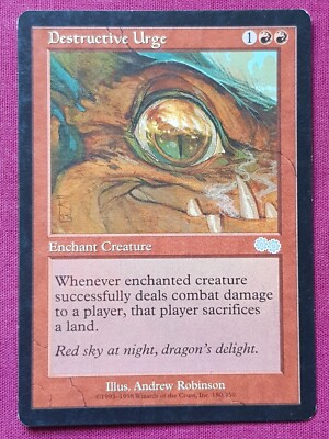 Magic The Gathering URZA'S SAGA DESTRUCTIVE URGE red card MTG | eBay ...