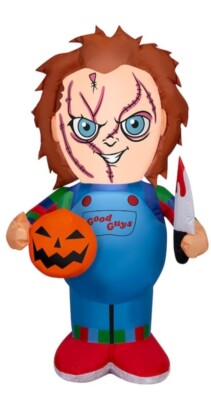 Chucky Good Guys Airblown 3.5ft Inflatable Light Up Halloween Yard ...