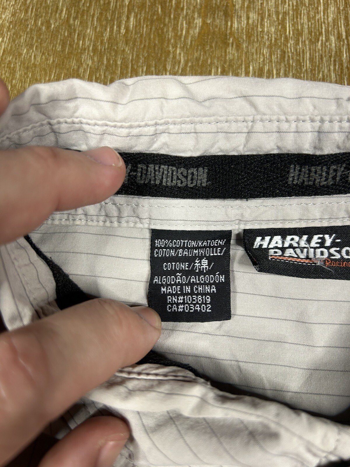 HARLEY DAVIDSON Racing Embroidered Button Screaming E… - Gem