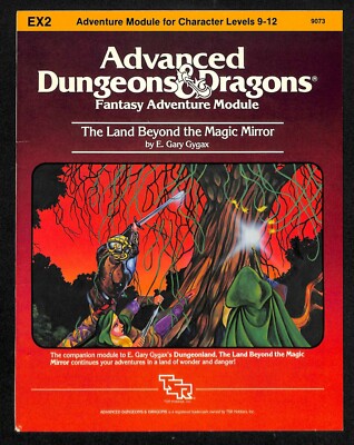 Dungeons & Dragons AD&D TSR Module EX2 The Land Beyond The Magic Mirror ...