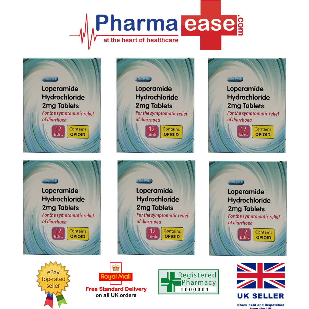 Loperamide Hydrochloride 2 mg Tablets- Pack Of 6 Capsules x 6 - | eBay