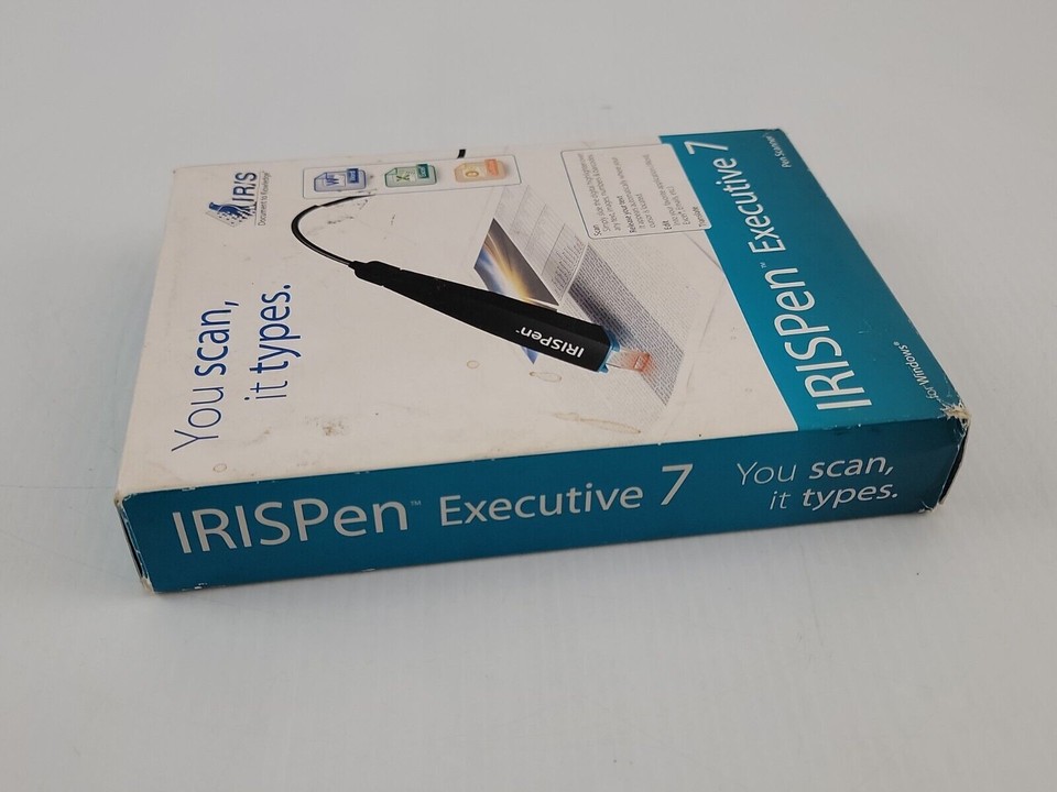 IRISPen Executive 7 Pen scanner, Iris Pen, Digital Pen Scanner W/ BOX ...