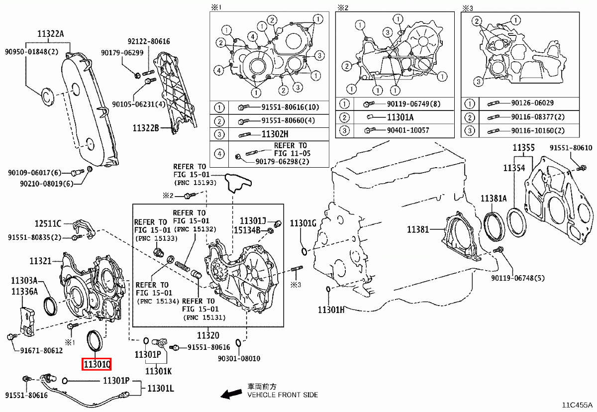 Genuine Prado 90 Series 1KD 3.0 Diesel Timing Cover Injector Fuel Pump ...