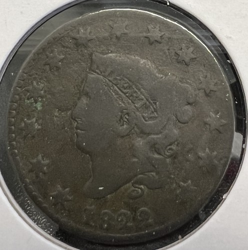 1822 CORONET HEAD LARGE CENT GRADES VG READ ACTUAL COIN AU6159 | eBay