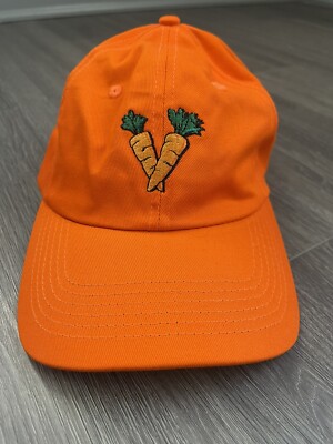 Carrot Hat Vegan F8k Vegan…ish Hat Orange Adjustable Strap Back | eBay