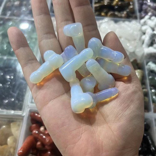 10pcs 1" Carved Penis/Phallus Mini Artificial Opal Penis Teenie Weenie ...