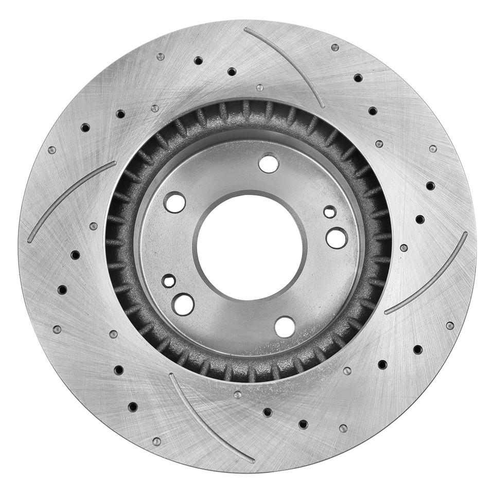 Front Disc Rotors and Ceramic Brake Pad for Hyundai Elantra 2007-2010 2 ...