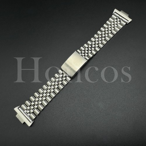 Silver Steel jubilee bracelet with flat end links Fits for Tissot PRX ...