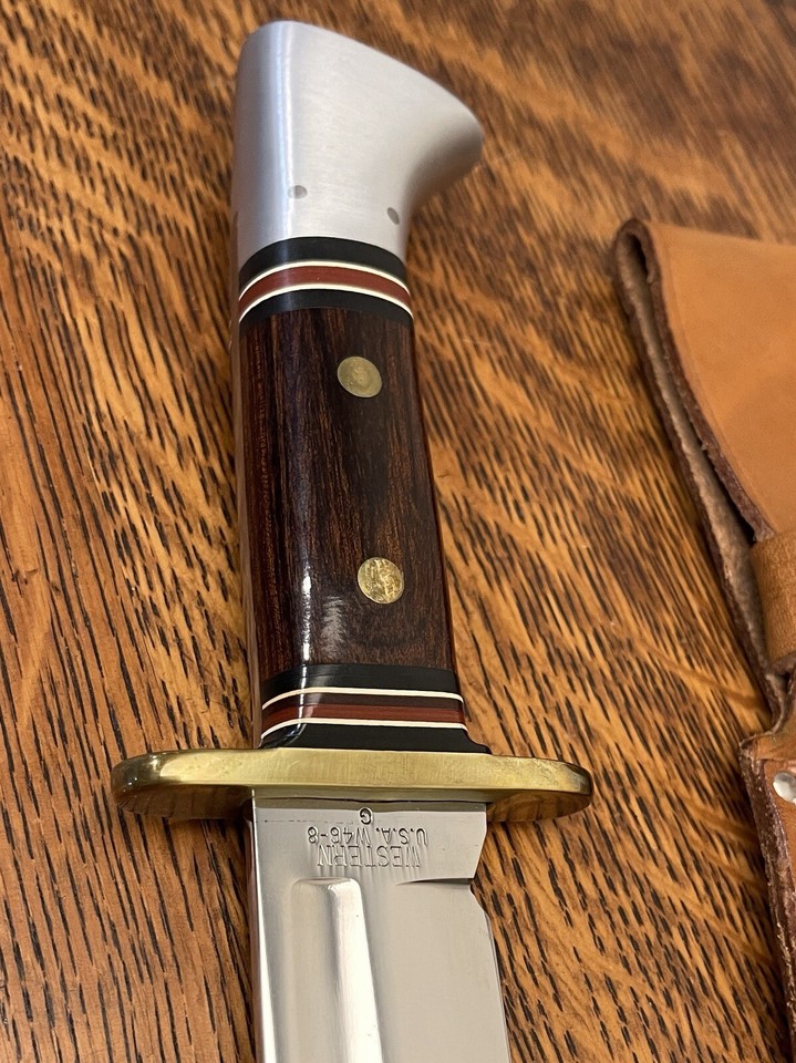 Vintage Western Cutlery Fixed Blade Sheath Combat Knife W46-8 N | eBay
