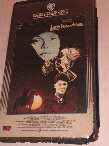 Ladyhawke (VHS) Warner Bros 1985 📼 Movie 🎥 Matthew Broderick 🍿 | eBay