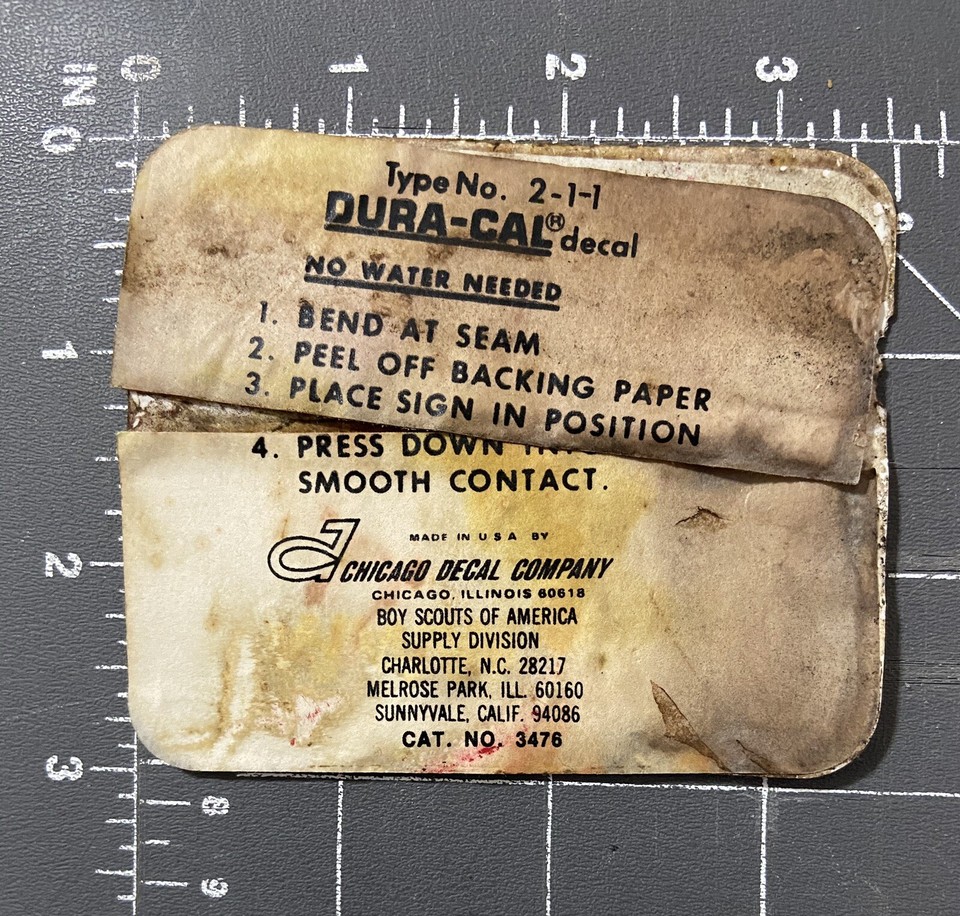 Vintage Boy Scouts BSA 50 Miler Award Afoot Afloat Sticker Decal Hiking ...