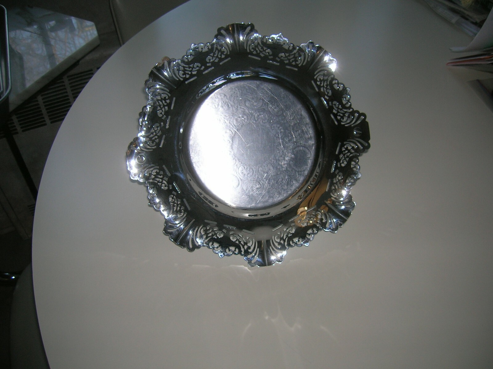 Vintage Krome Kraft Farber Bros Tray With Handle | eBay