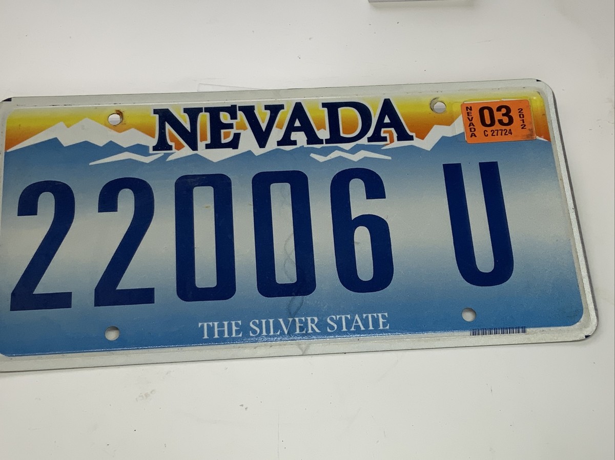 Nevada State License Plate