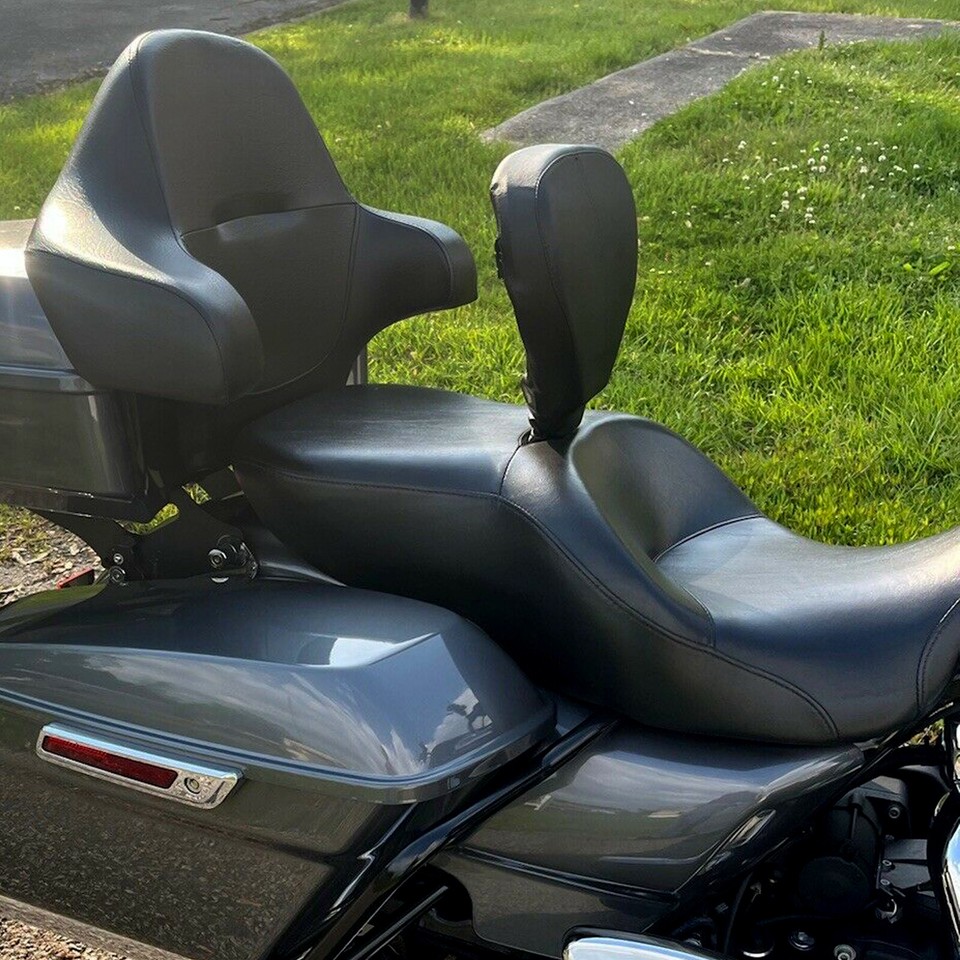 Adjustable Driver Rider Backrest Mounting Kits Brackets For Harley ...