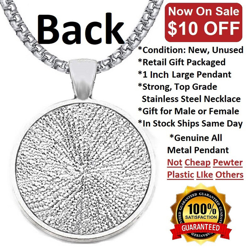 LARGE Washington Commanders NECKLACE STEEL CHAIN FOOTBALL FREE SHIP ...