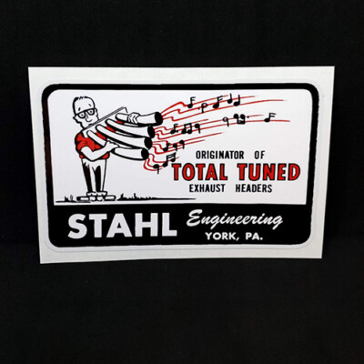 Stahl Headers Decal York PA., Vintage Style Vinyl Car Sticker, hot/rat ...