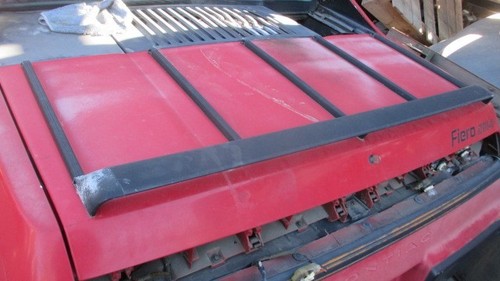 1984 Pontiac Fiero 2M4 RED rear trunk lid NO LUGGAGE RACK INCLUDED NO ...